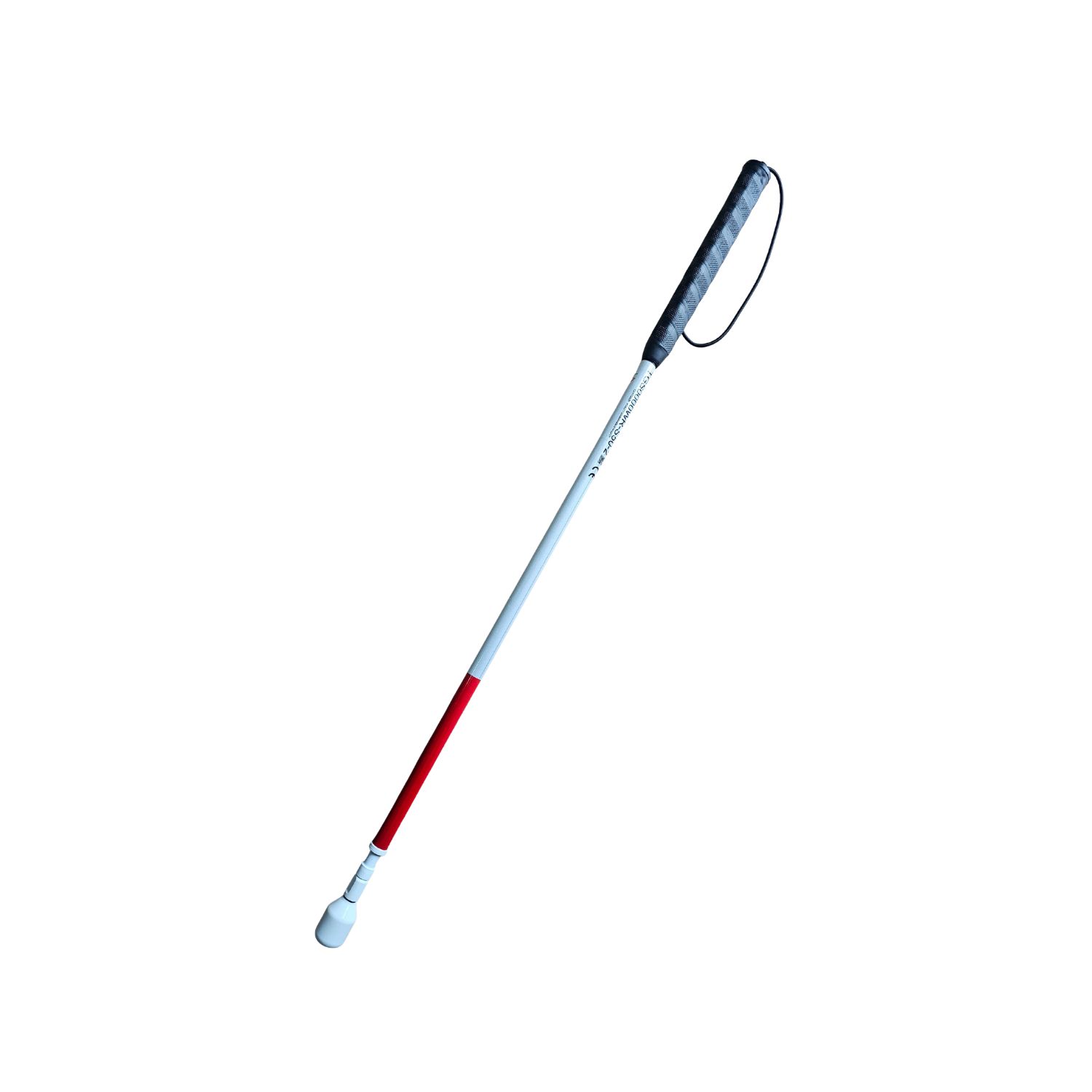 Ambutech Telescopic Graphite White Cane – 2 Section Marshmallow Tip