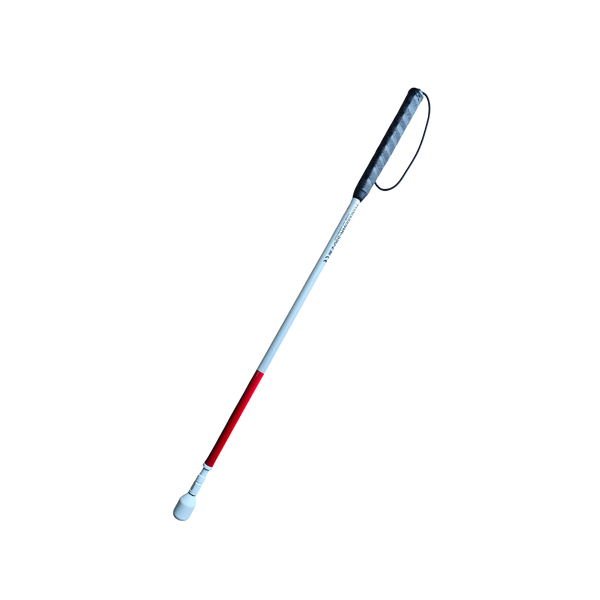 Ambutech Telescopic Graphite White Cane – 2 Section Marshmallow Tip